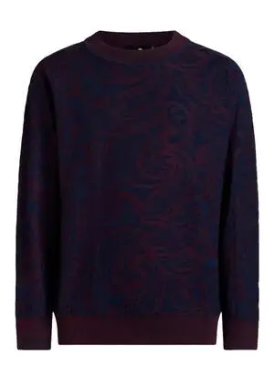 Etro Wool-blend Jacquard Sweater - Black