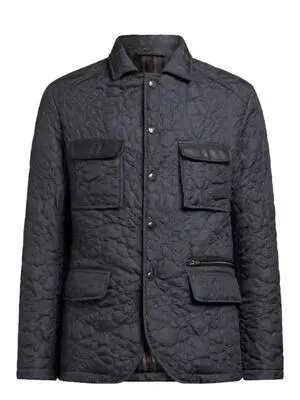 Etro Quilted Jacket With Pockets - Black