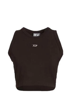 DIESEL® Diesel Sleeveless Crewneck Crop Top
