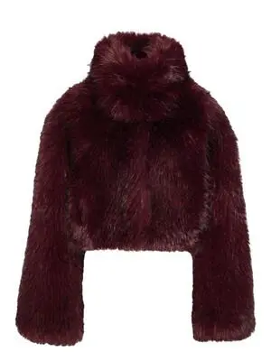 ROTATE BY BIRGER CHRISTENSEN ROTATE Salia Teddy Bear Fur Jacket