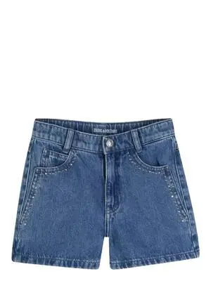 Zadig&Voltaire Embellished Denim Shorts - Blue
