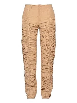 MAISON MARGIELA Tapered Trousers With Gathered Detail - Camel