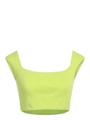 Sportmax Sleeveless Cropped Knit Top With Square Neckline - No