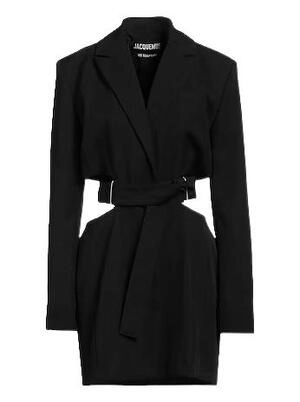 Jacquemus Long Sleeve Blazer Dress - Black