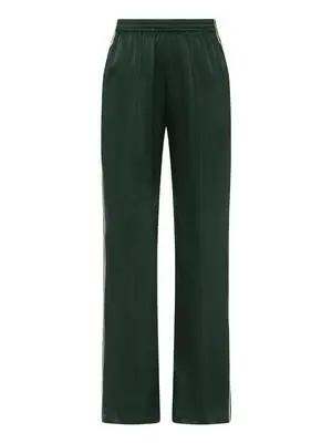 The Upside Marnie Wide-leg Silk Trousers - Green