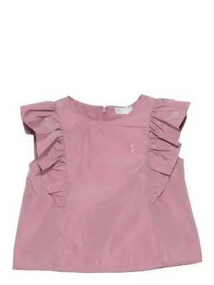 Herno Sleeveless Ruffled Blouse - Pink