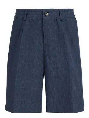 Brunello Cucinelli Délavé Bermuda Shorts - Blue