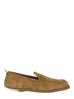 Etro Printed Suede Slip-on Loafers - Brown