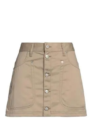 DIESEL® Solid-colored Flare Skirt - Khaki