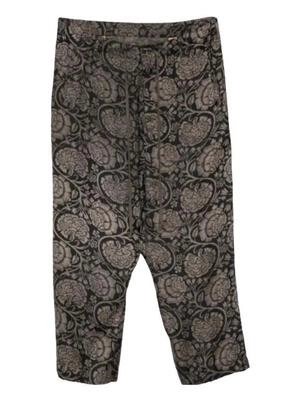 UMA WANG Perch Trousers With Floral Print - Black