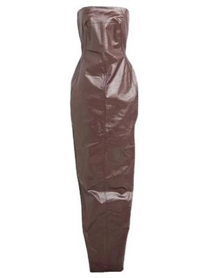 Rick Owens Sleeveless Denim Dress - Chocolate Brown