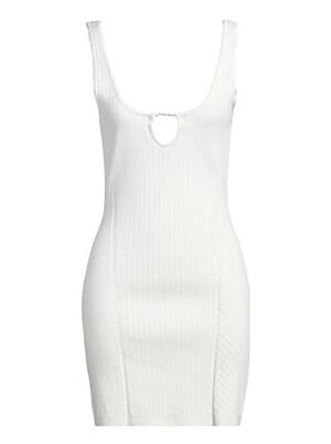 Jacquemus Sleeveless Knit Bodycon Dress - White