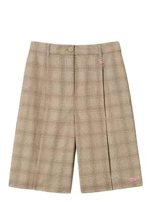 TWINSET Twinset Checked Tailored Shorts