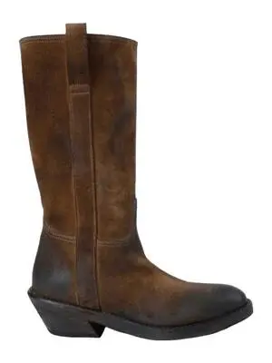 ANN DEMEULEMEESTER Suede Boots - Black