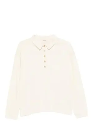 Khaite Faithful Polo Top - White