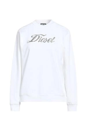 DIESEL® Sweatshirt With Metallic Logo - White