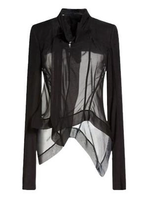 Rick Owens Rick Owens Chiffon Jacket Black