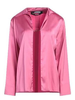 Jacquemus Jacquemus Smooth Satin Blouse Pink