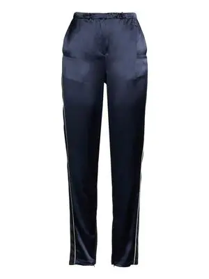 DIESEL® Two-tone Tapered Satin Jersey Pants - Black