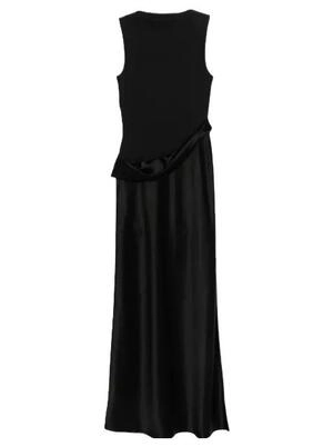 Nanushka Draped Sleeveless Maxi Dress - Black