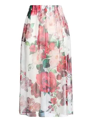 DOLCE & GABBANA Dolce & Gabbana Floral Print Voile Midi Skirt