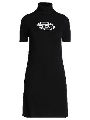 DIESEL® Knit Dress With Appliqu - Black