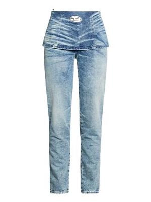 DIESEL® Mid-waisted Tapered Jeans - Blue