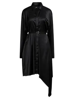 DIESEL® Long Sleeve Shirt Dress With Belt - Black