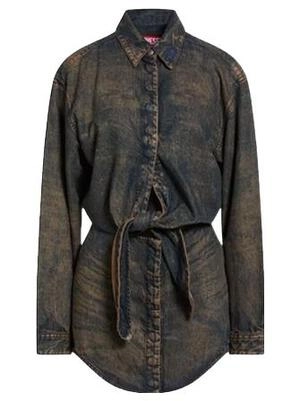 DIESEL® Vintage Wash Denim Shirt Dress - Blue