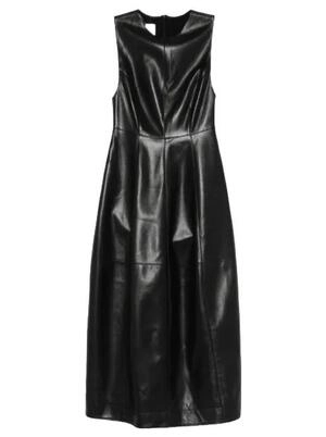 NANUSHKA Nanushka Crew-Neck Fluted-Hem Midi Dress