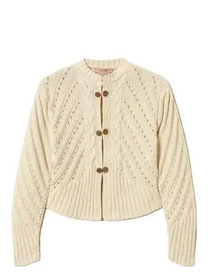 TWINSET Plaid Knitted Button-up Cardigan - Nude