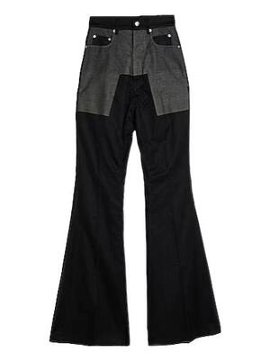 Rick Owens Solid Flared Trousers - Black