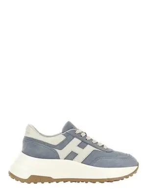 Hogan Suede Lace-up Sneakers - Light Blue