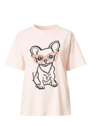 TWINSET Graphic Print Crew Neck T-shirt - White