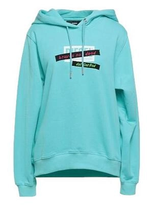 DIESEL® Hooded Track Jackets - Turquoise