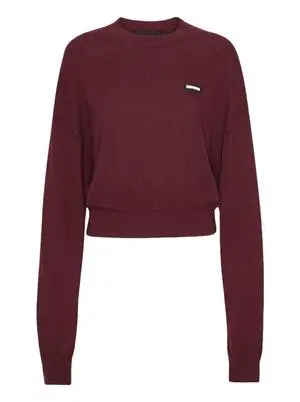 ROTATE BY BIRGER CHRISTENSEN Crewneck Long Sleeve Sweater - Red