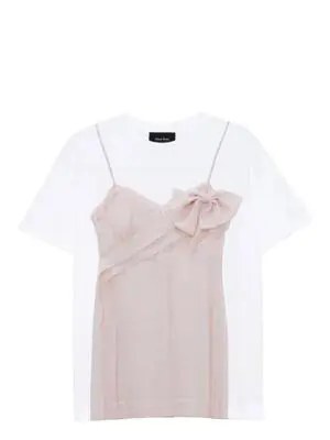 Simone Rocha Bow Print T-shirt - White