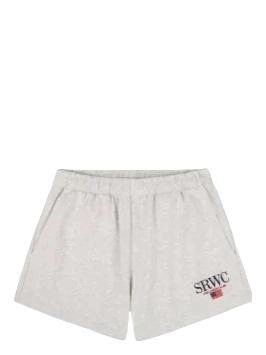 SPORTY  RICH Sporty & Rich Elasticated Pocket Shorts - White