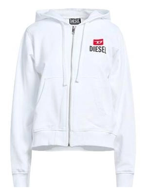 DIESEL® Zip-up Logo Hoodie - White