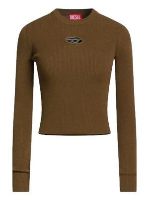 DIESEL® Diesel Ribbed Long-Sleeved Crewneck T-Shirt