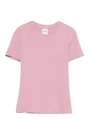 Nanushka Slim Fit Cropped T-shirt - Pink