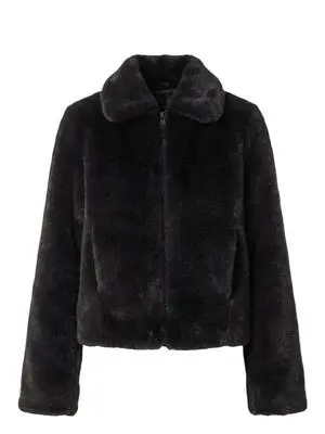 ALLSAINTS Saye Zip Collar Jacket - Graphite Grey