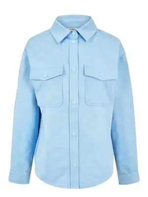 Casablanca Textured Button Shirt - Blue