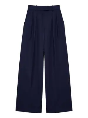 ANINE BING Lou Wide-leg Trousers - Black