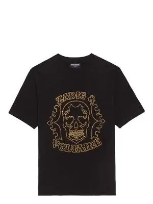 ZADIG&VOLTAIRE Zadig & Voltaire Graphic Skull Print T-Shirt
