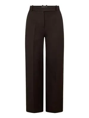 JOSEPH Yukio Straight Leg Trousers - Black