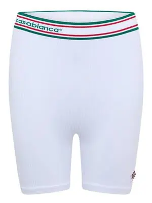 Casablanca Seamless Shorts With Elastic Waistband - Blue