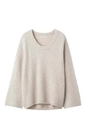 Soft Goat Soft Goat V-Neck Pullover Sweater Sand