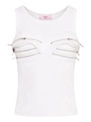 Martine Rose Zip Tank Top - White