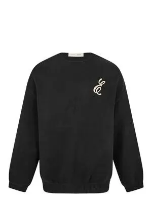 Fear Of God Waffle Knit Crewneck Jumper - Black